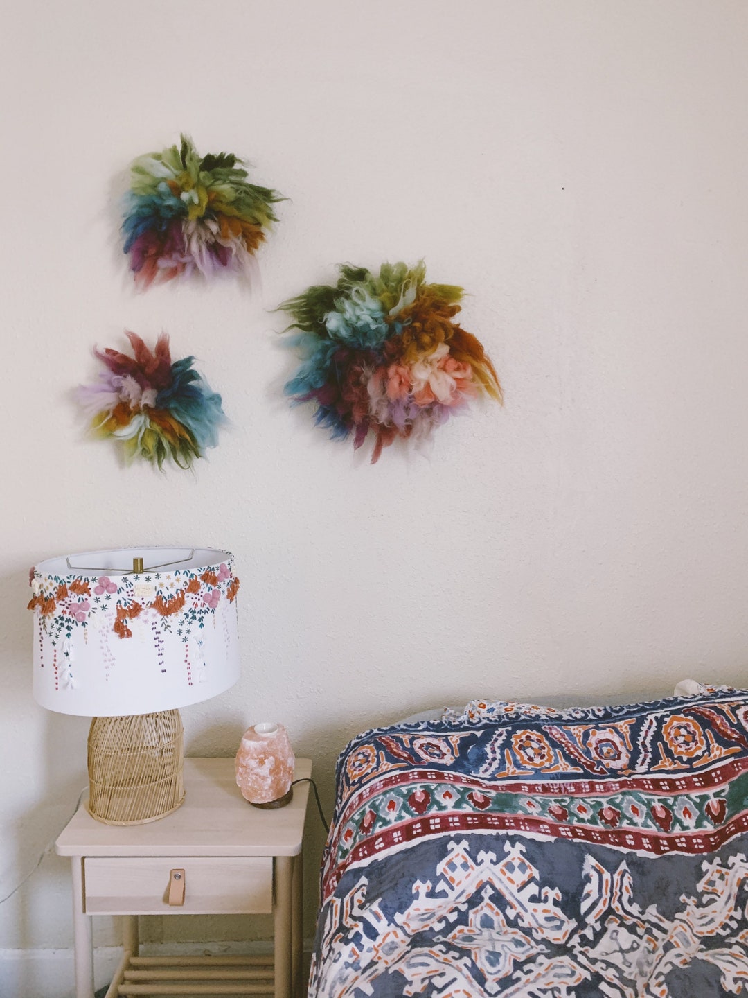 Colorful Wall Pom Pom, Custom Pom Pom Art, Pack of Pom Pom, Rainbow Pom ...