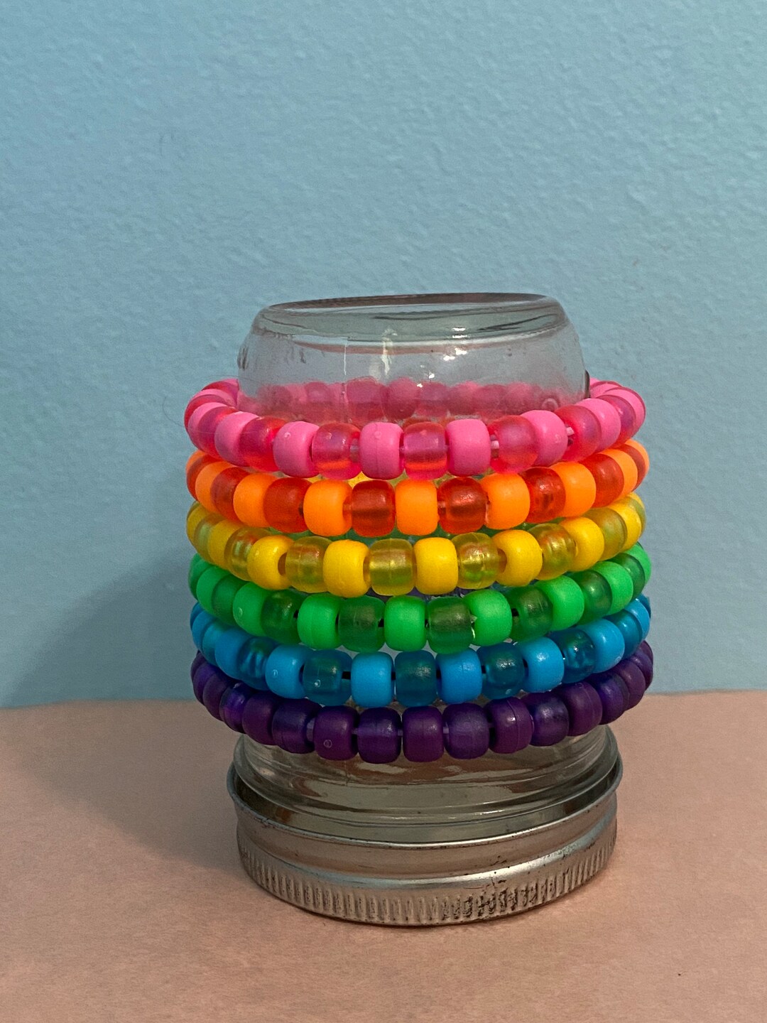 Matte Rainbow Kandi Singles - Etsy