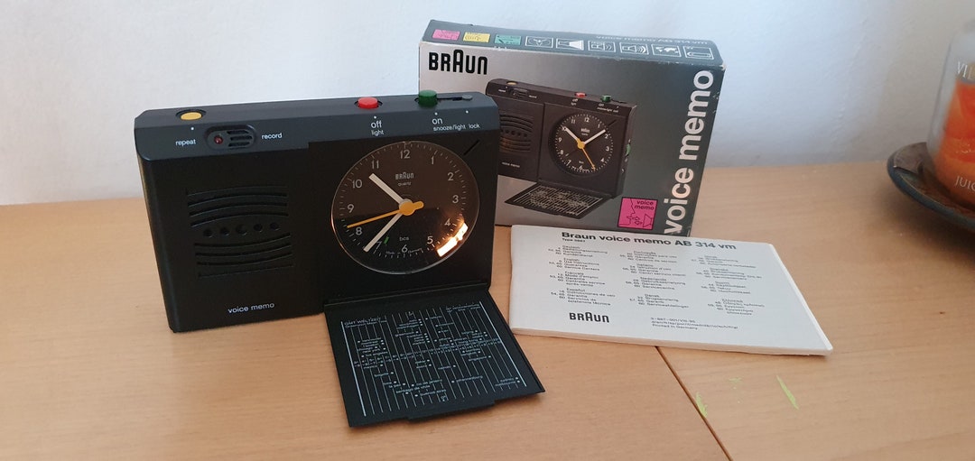 Braun AB 314 VM ,alarm Clock,voice Memo - Etsy