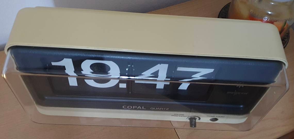 Copal QG 872,flip Clock,big,battery Powerd,vintage, - Etsy