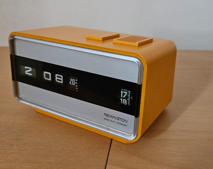 Remington,flip Clock,roll Clock , With Alarm,vintage,made in Germany - Etsy