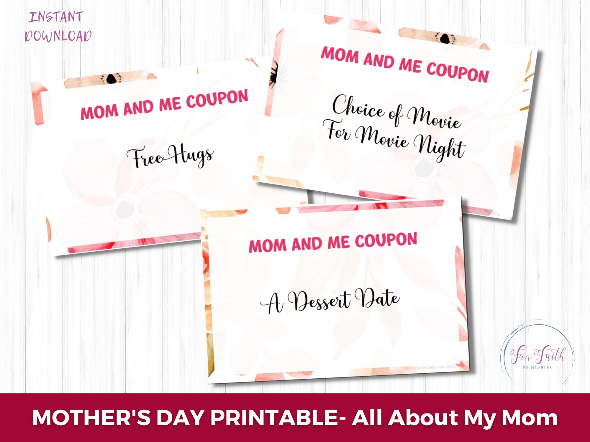 Mother's Day Printable All About My Mom Printable | Etsy