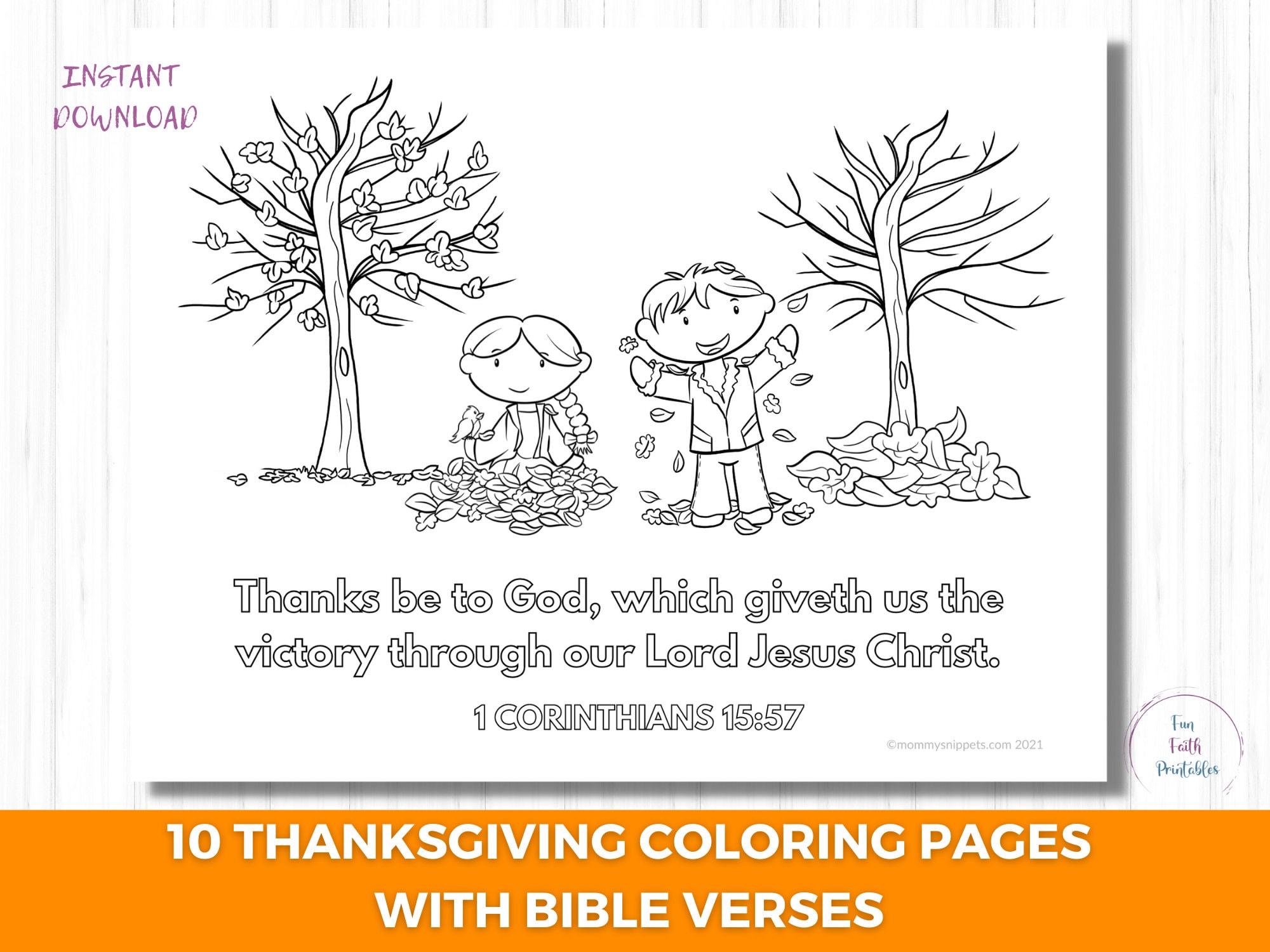 Christian Thanksgiving Coloring Pages For Kids