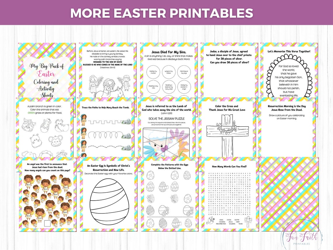 Easter Story Memory Game, Printable Family Activity (PDF Pattern) - Etsy