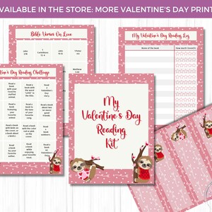 Printable Valentine Reading Challenge for Kids, Kids Reading Log ...