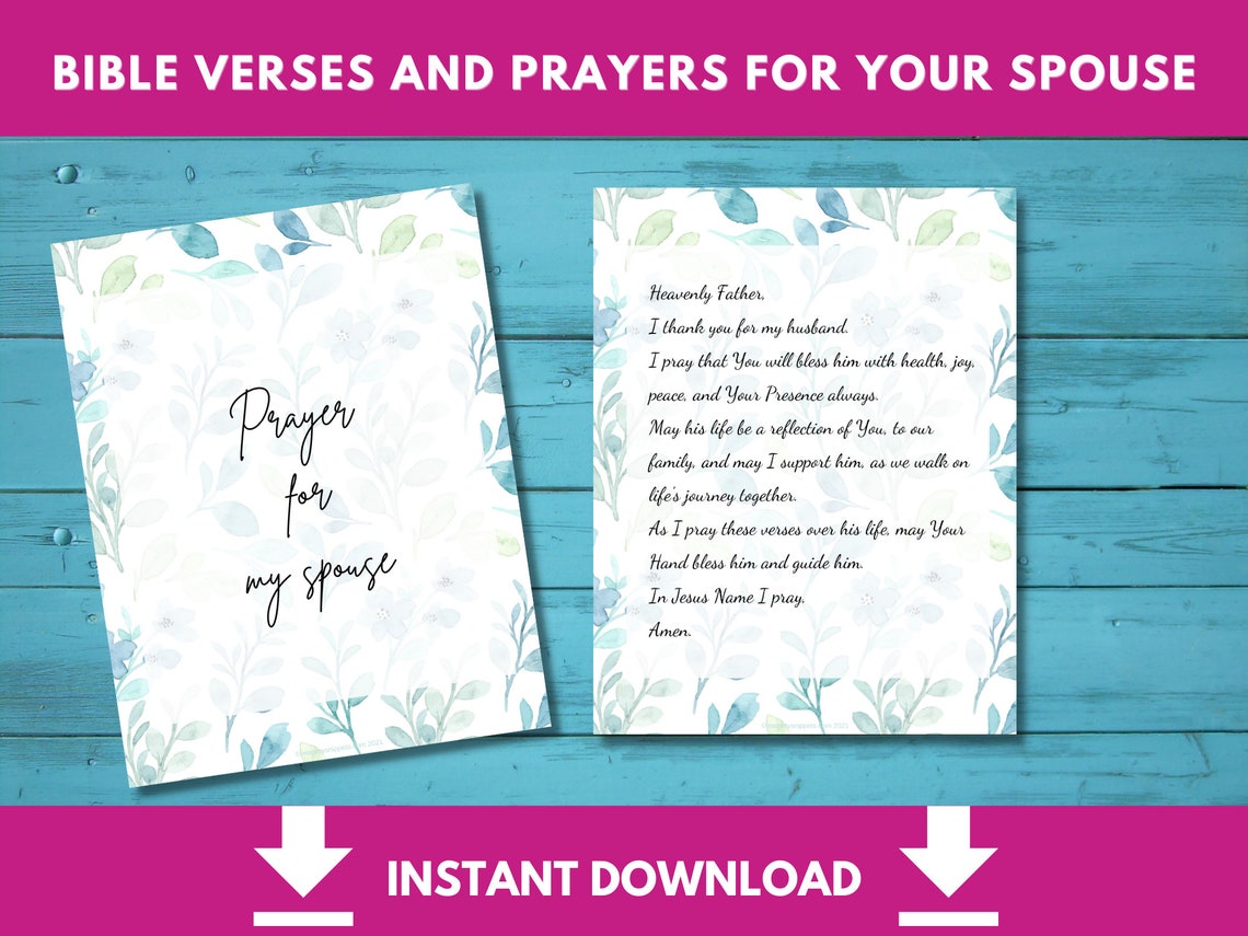 Bible Verses for Husbands Bible Study Scripture Cards | Etsy