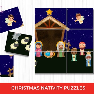 Christmas Nativity Activity Puzzle, Christmas Puzzles for Kids ...