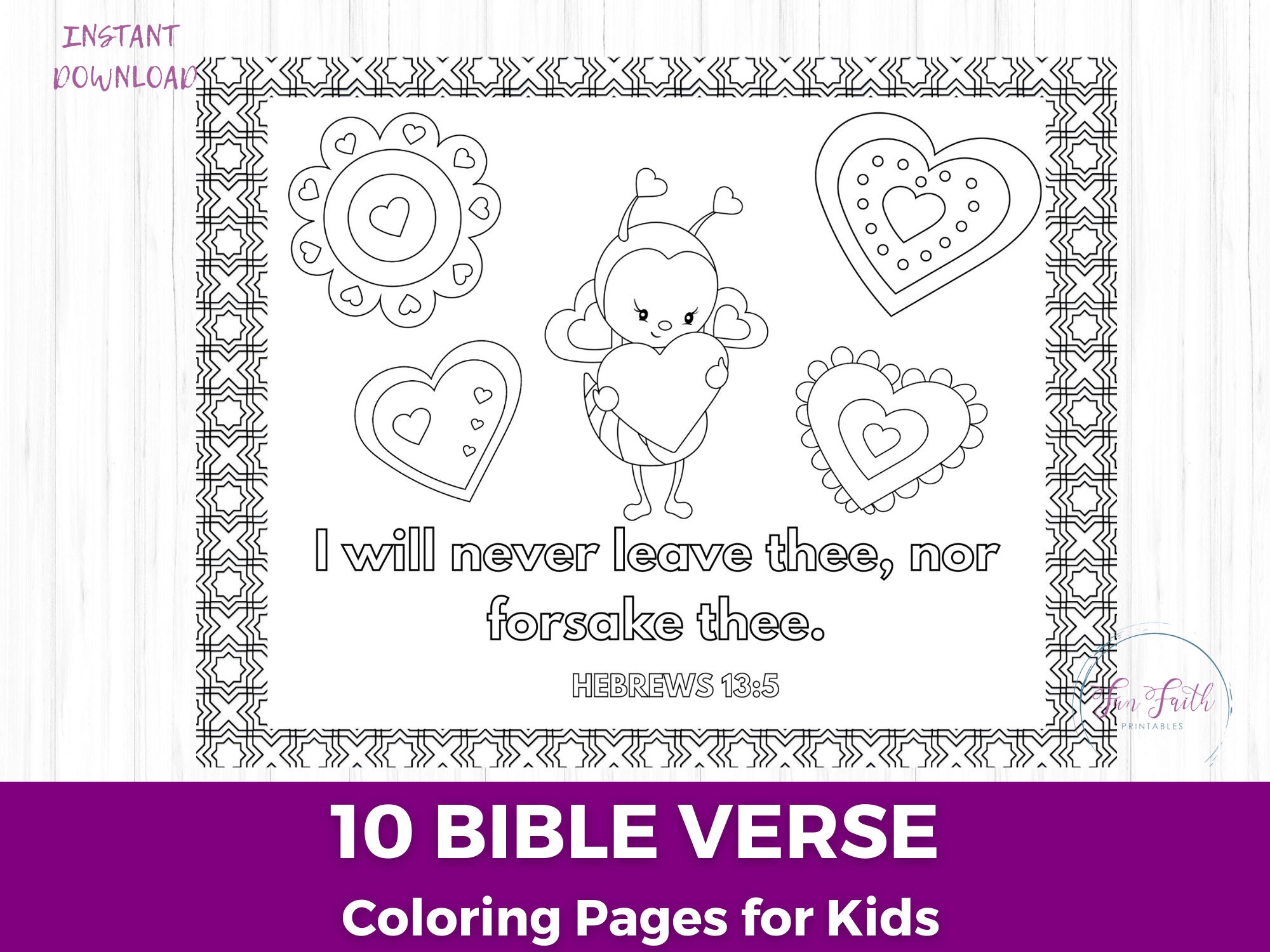 Scripture Coloring Pages, Bible Verse Coloring Pages, Sunday School ...