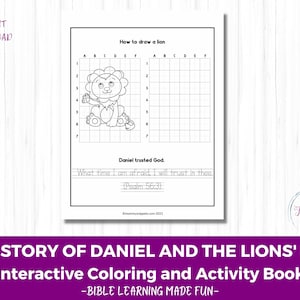 Story of Daniel and the Lions Den Coloring Pages and Activity Book ...