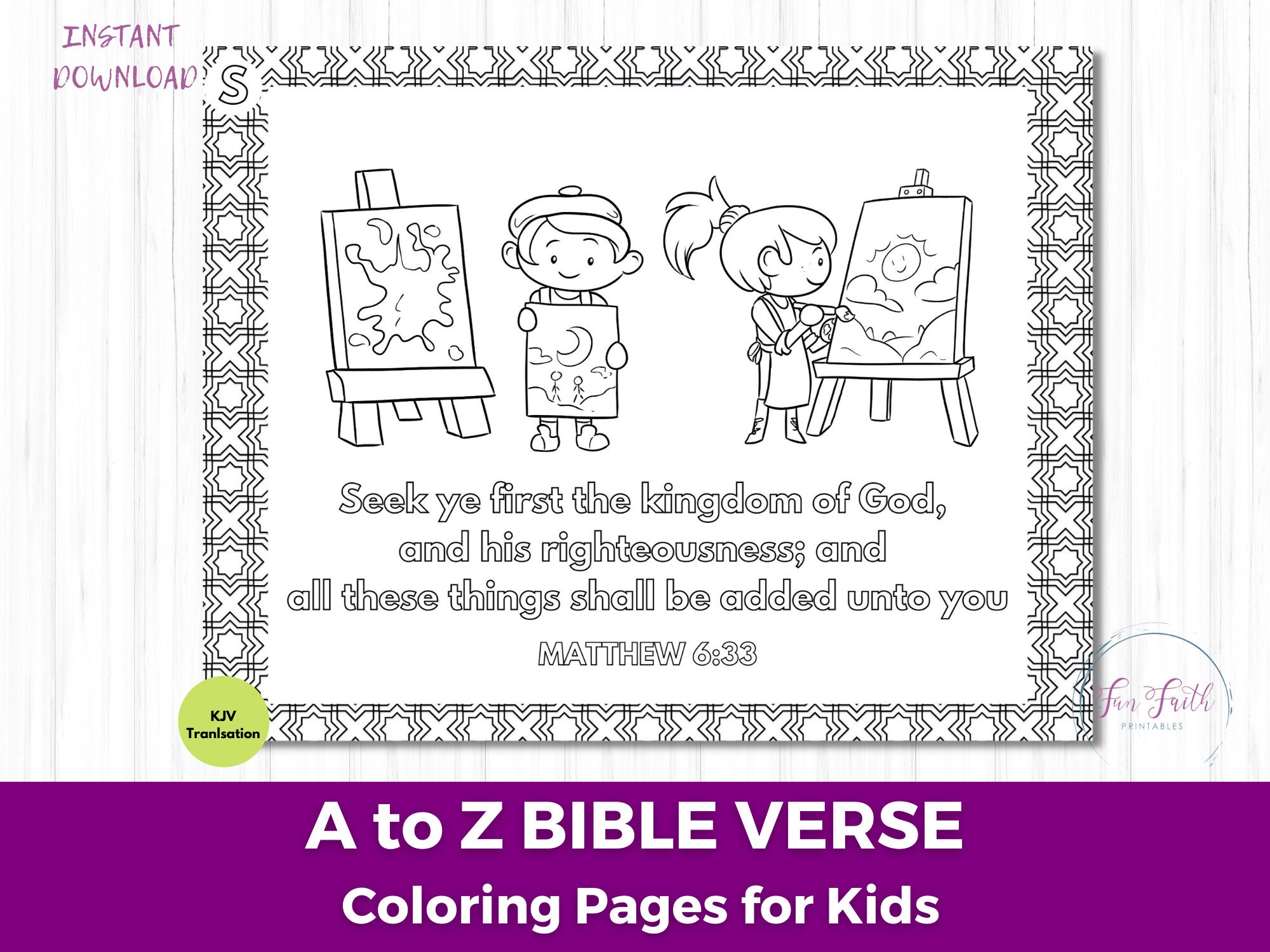 26 Scripture Coloring Pages With Bible Affirmations For Kids Printable 26 Scripture Coloring Pages With Bible Affirmations For Kids Printable