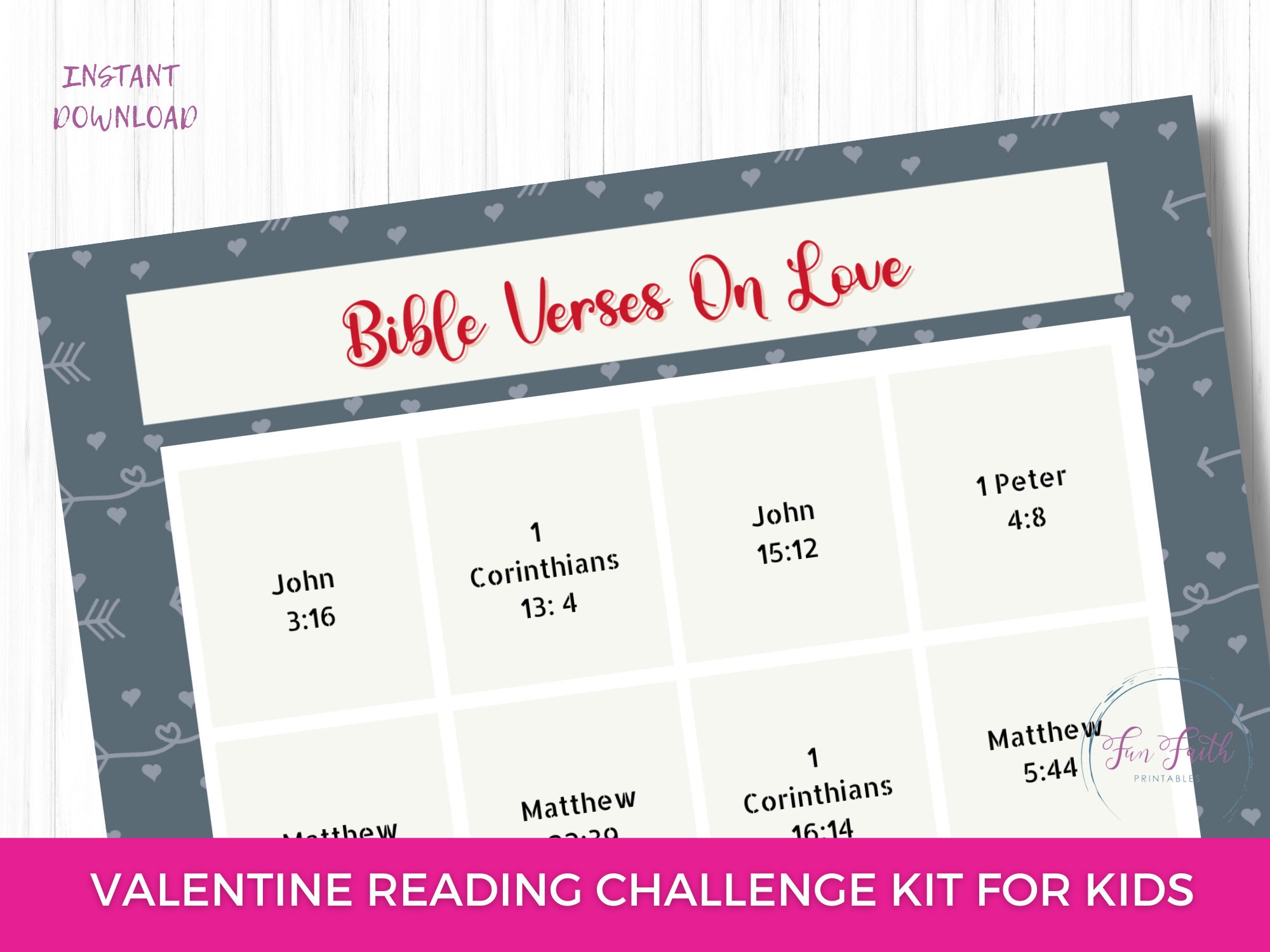 Printable Valentine Reading Challenge for Kids, Kids Reading Log ...