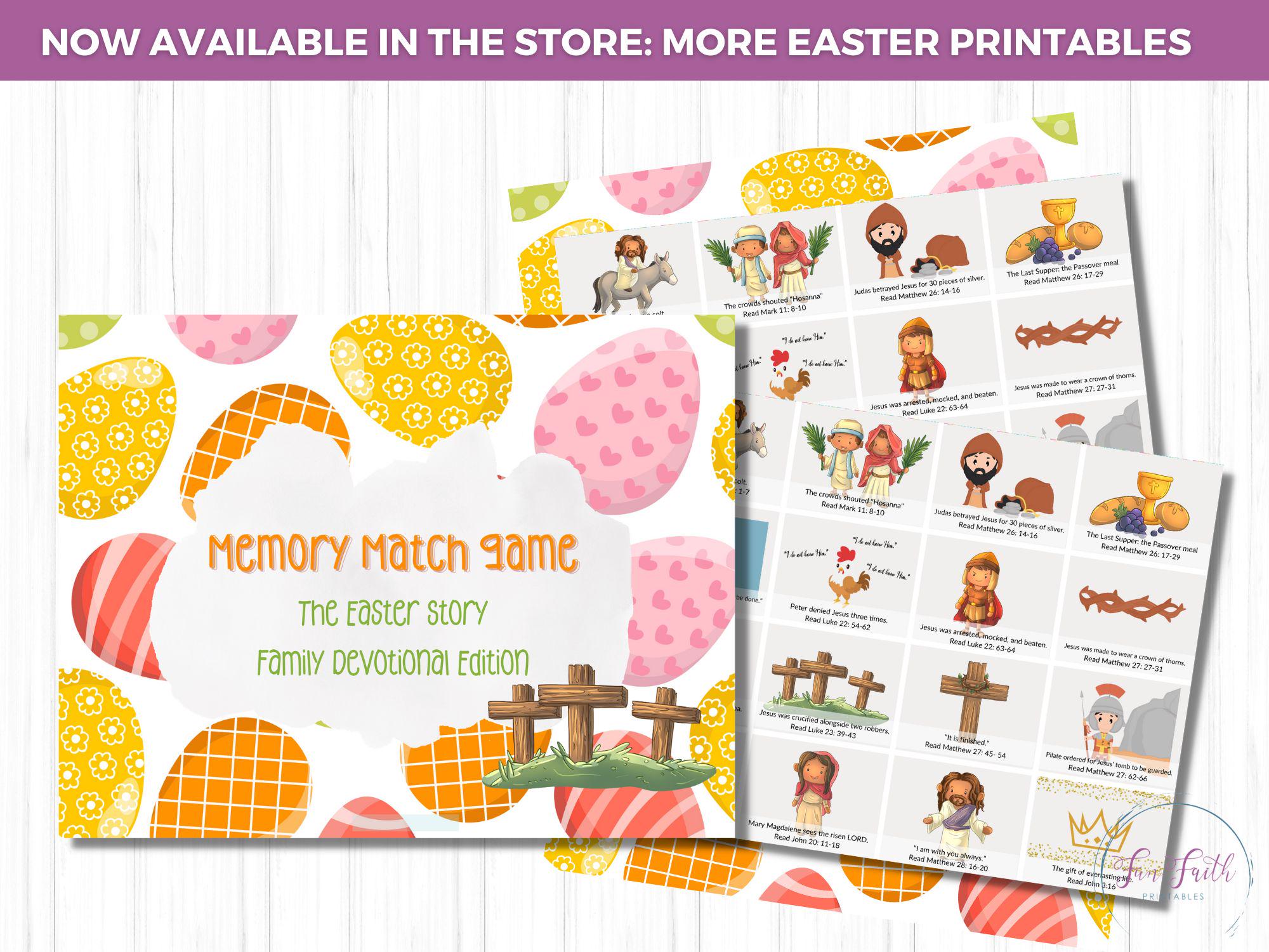 Christian Easter Coloring Placemat, Kids' Activity (digital Download ...