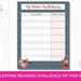Printable Valentine Reading Challenge for Kids, Kids Reading Log ...