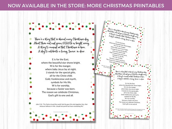 The Christmas Story Printable Version