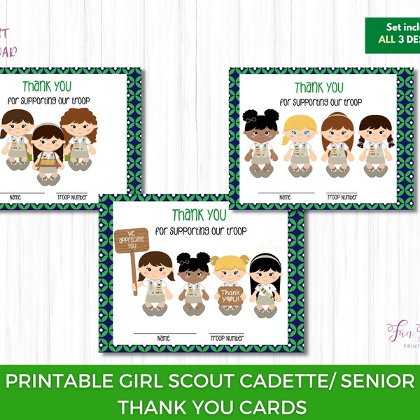 Girl Scout Fall Tag - Etsy