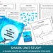 Sharks Unit Study, Shark Facts Workbook, Shark Nature Study, Shark ...