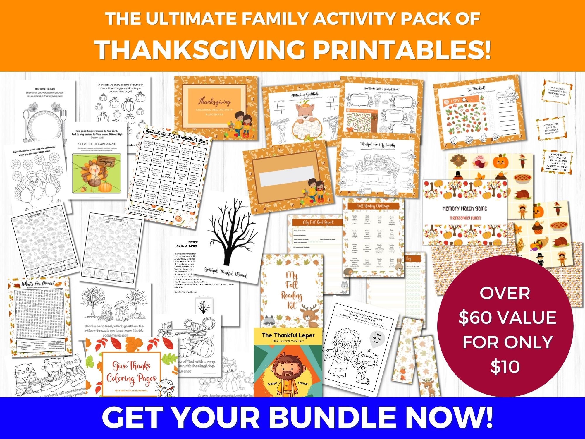 Thanksgiving Coloring Cards for Kids, Printable Turkey Day Activity ...