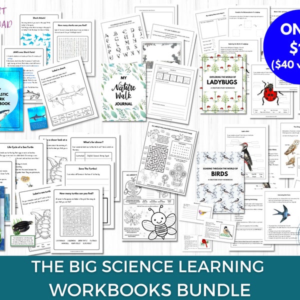 Kids Science Worksheets - Etsy