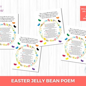 Jelly Bean Poem, Easter Printable, Jelly Bean Prayer, Easter Basket ...