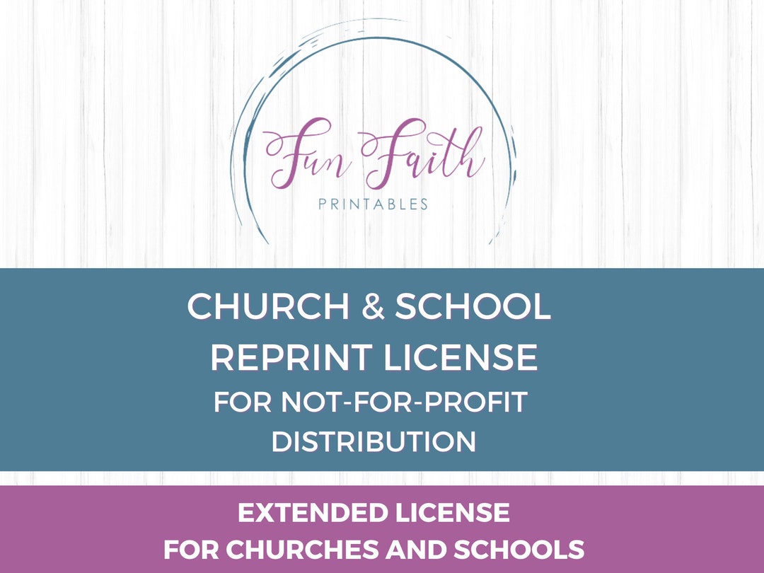 Fun Faith Printables- Extended License for Churches, Ministries and ...