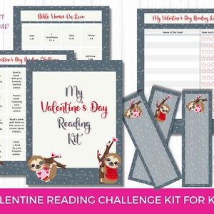 Printable Valentine Reading Challenge for Kids, Kids Reading Log ...