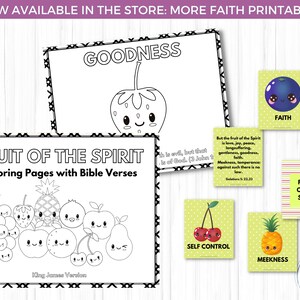 26 Scripture Coloring Pages With Bible Affirmations for Kids, Printable ...