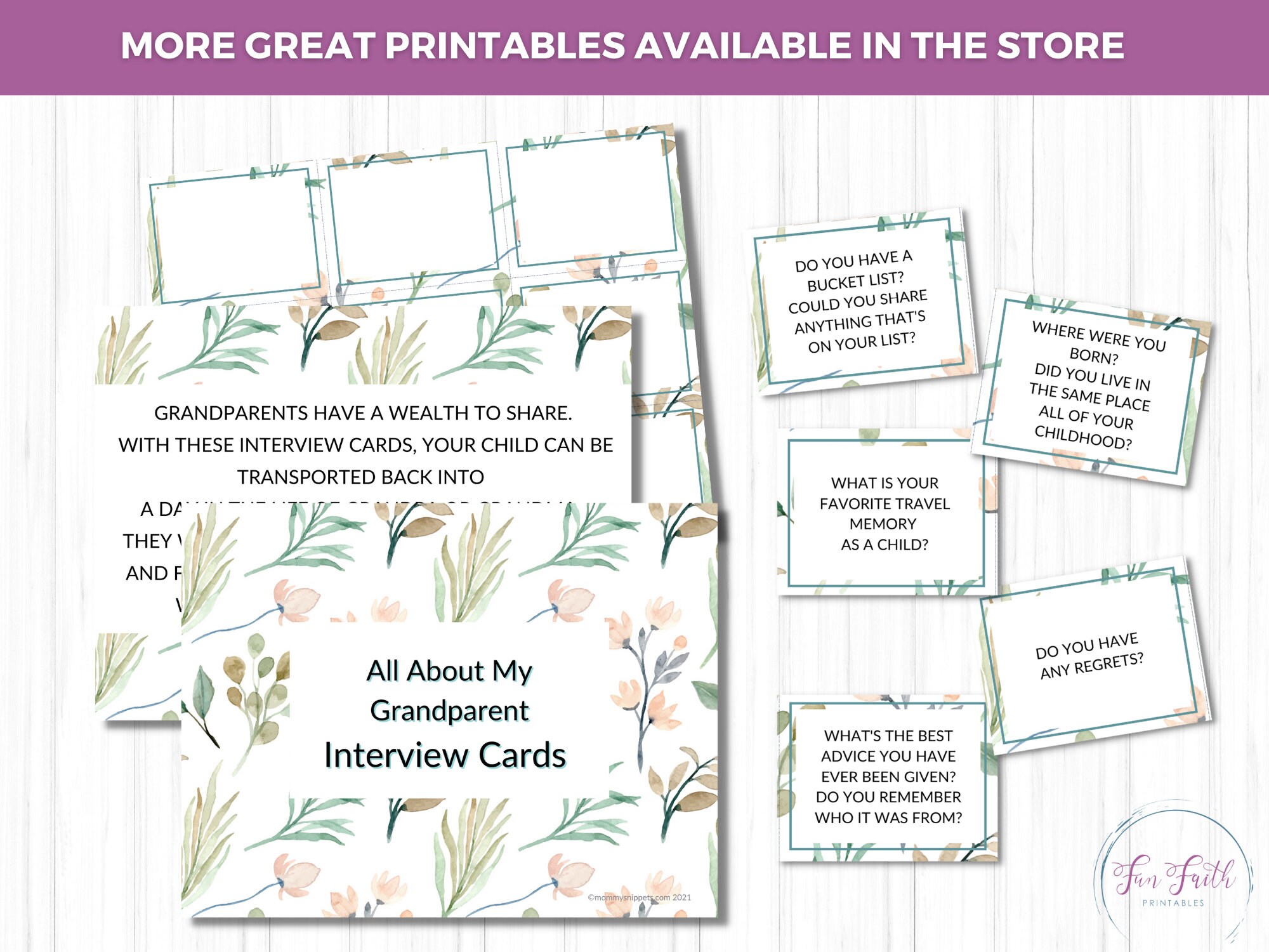 Family Conversation Starter Cards, Dinner Questions, Conversation Cards ...