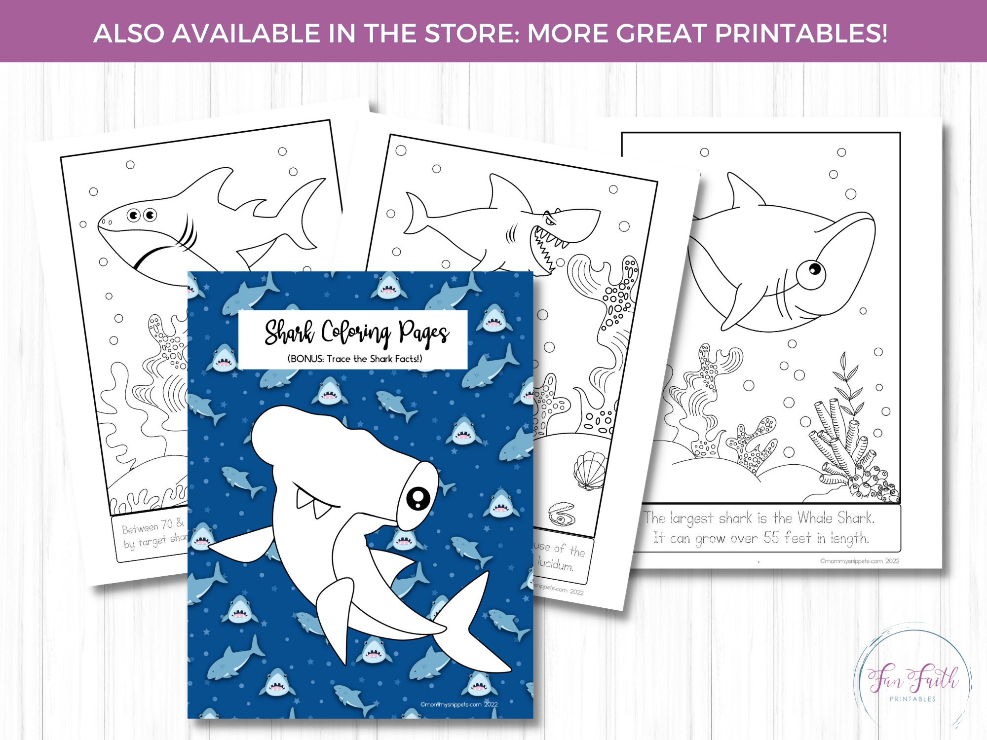 Sharks Unit Study, Shark Facts Workbook, Shark Nature Study, Shark ...