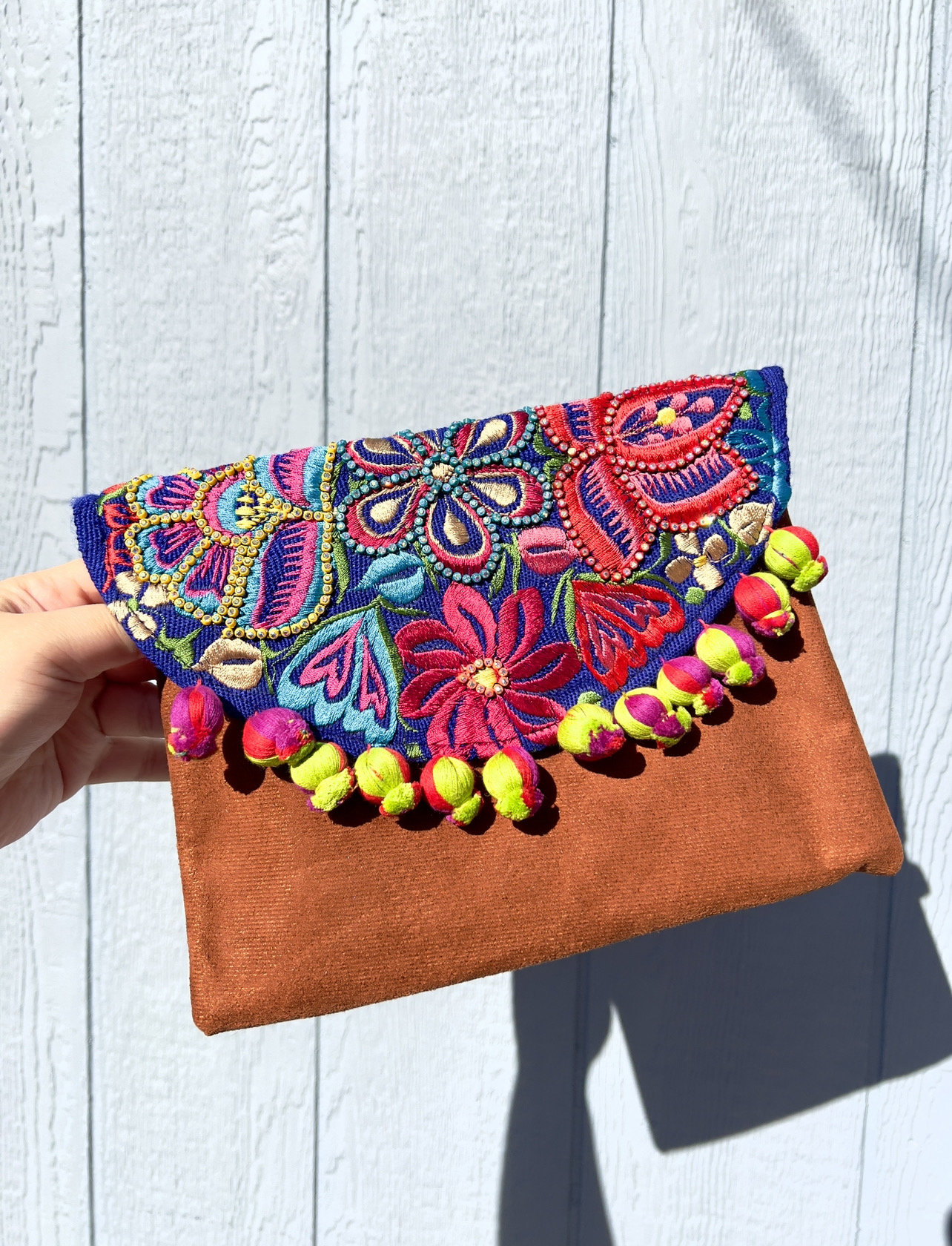 Mexican Embroidered Purse, Bolsa Mexicana, Mexican Floral Purse ...