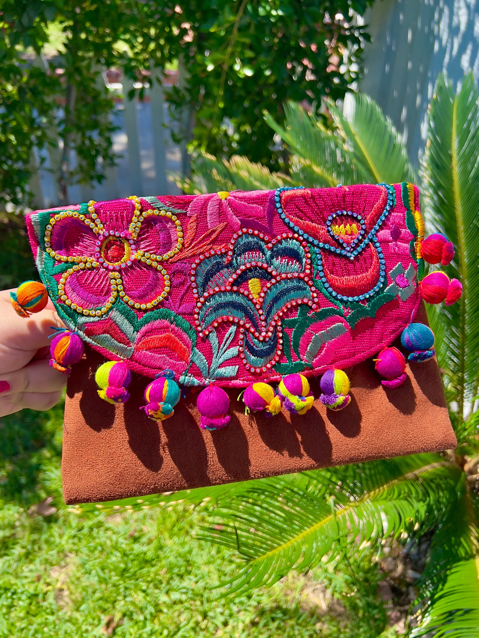 Mexican Embroidered Purse, Bolsa Mexicana, Mexican Floral Purse ...