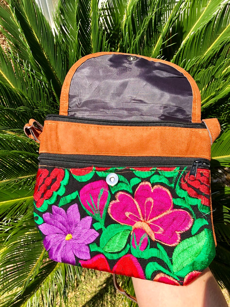 Mexican Embroidered Purse Bolsa Mexicana Mexican Floral - Etsy
