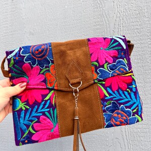 Embroidered Purse, Mexican Embroidered Purse, Bolsa Mexicana Bordada ...