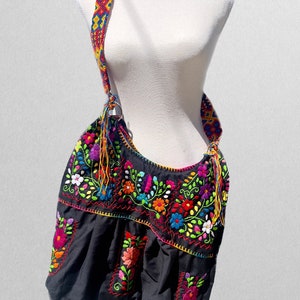 Mexican Embroidered Bag, Mexican Floral Purse, Mexican Morral Purse ...