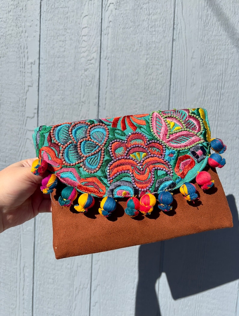 Mexican Embroidered Purse, Bolsa Mexicana, Mexican Floral Purse ...