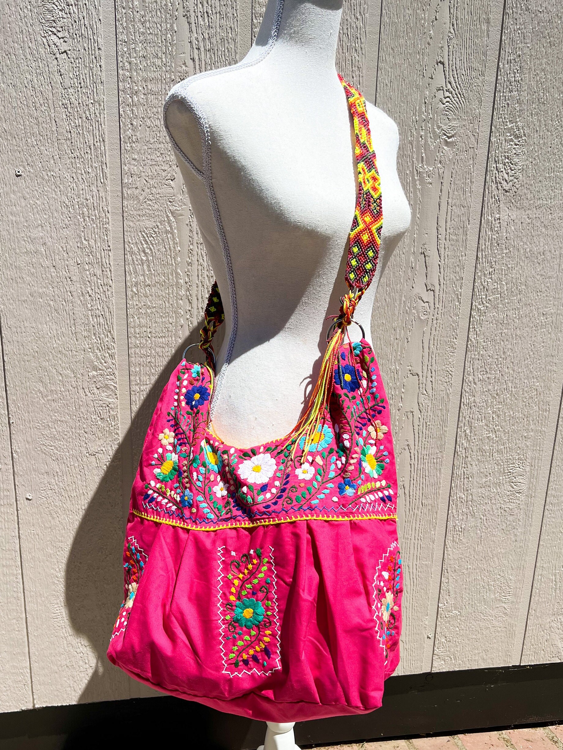 Mexican Embroidered Bag Mexican Floral Purse Mexican Morral - Etsy