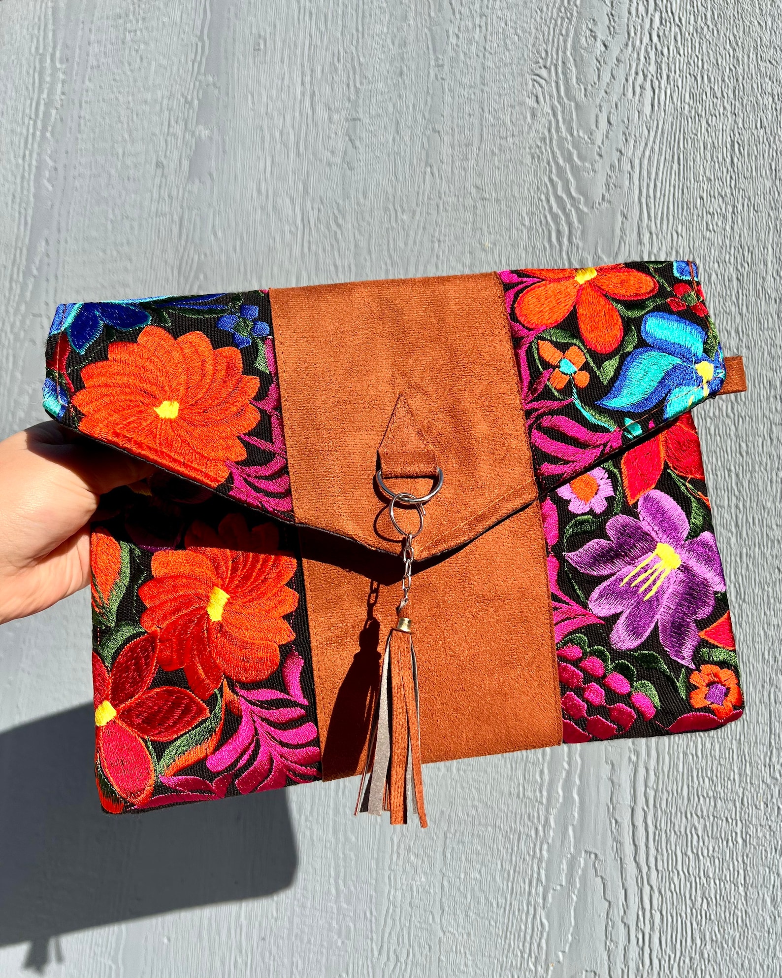 Embroidered Purse, Mexican Embroidered Purse, Bolsa Mexicana Bordada ...