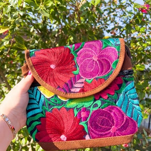 Mexican Embroidered Purse, Bolsa Mexicana, Mexican Floral Purse ...