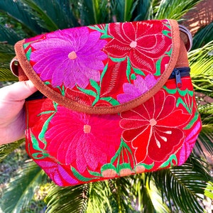 Mexican Embroidered Purse, Bolsa Mexicana, Mexican Floral Purse ...