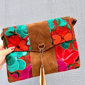Embroidered Purse, Mexican Embroidered Purse, Bolsa Mexicana Bordada ...