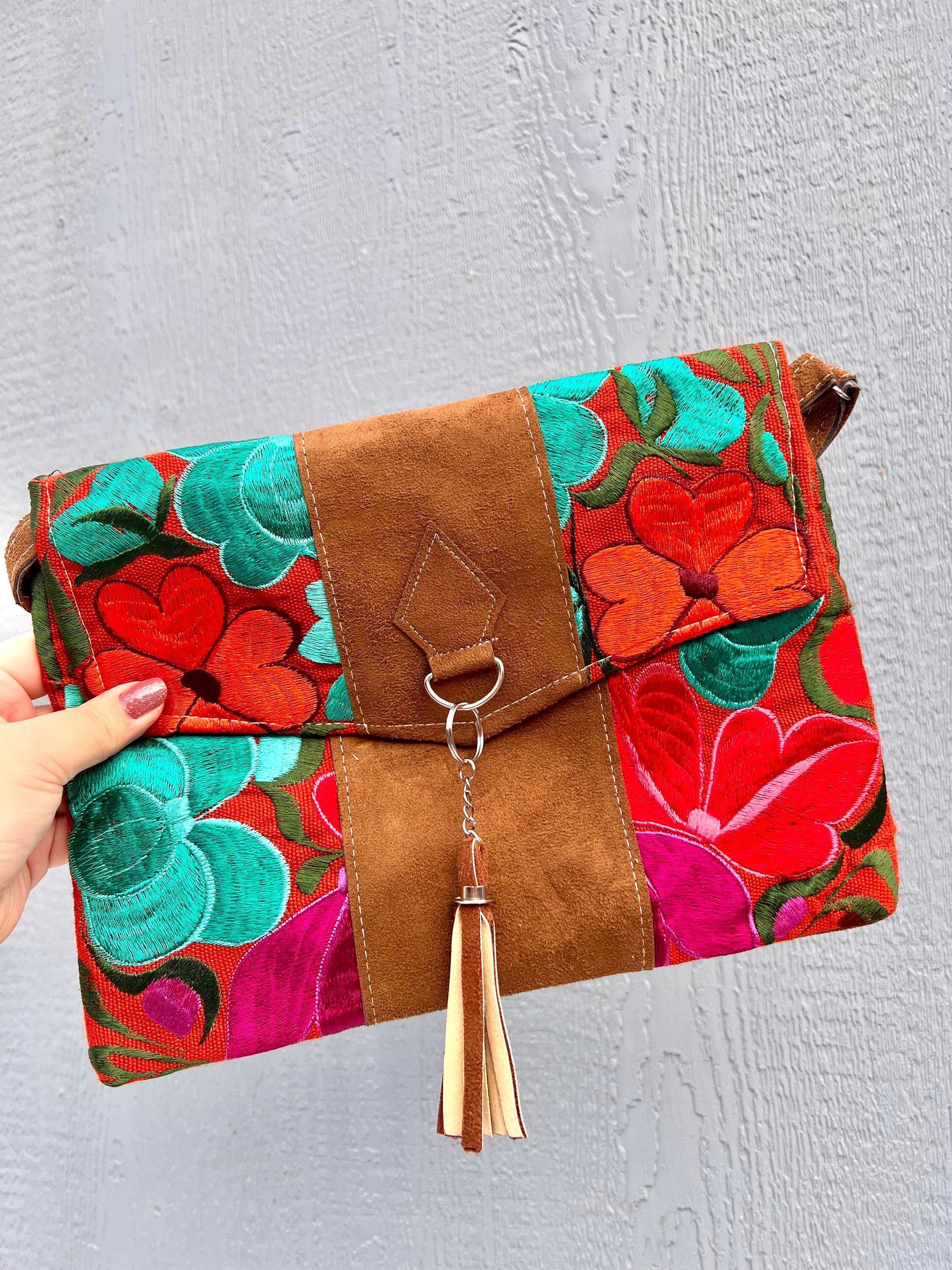 Embroidered Purse, Mexican Embroidered Purse, Bolsa Mexicana Bordada ...