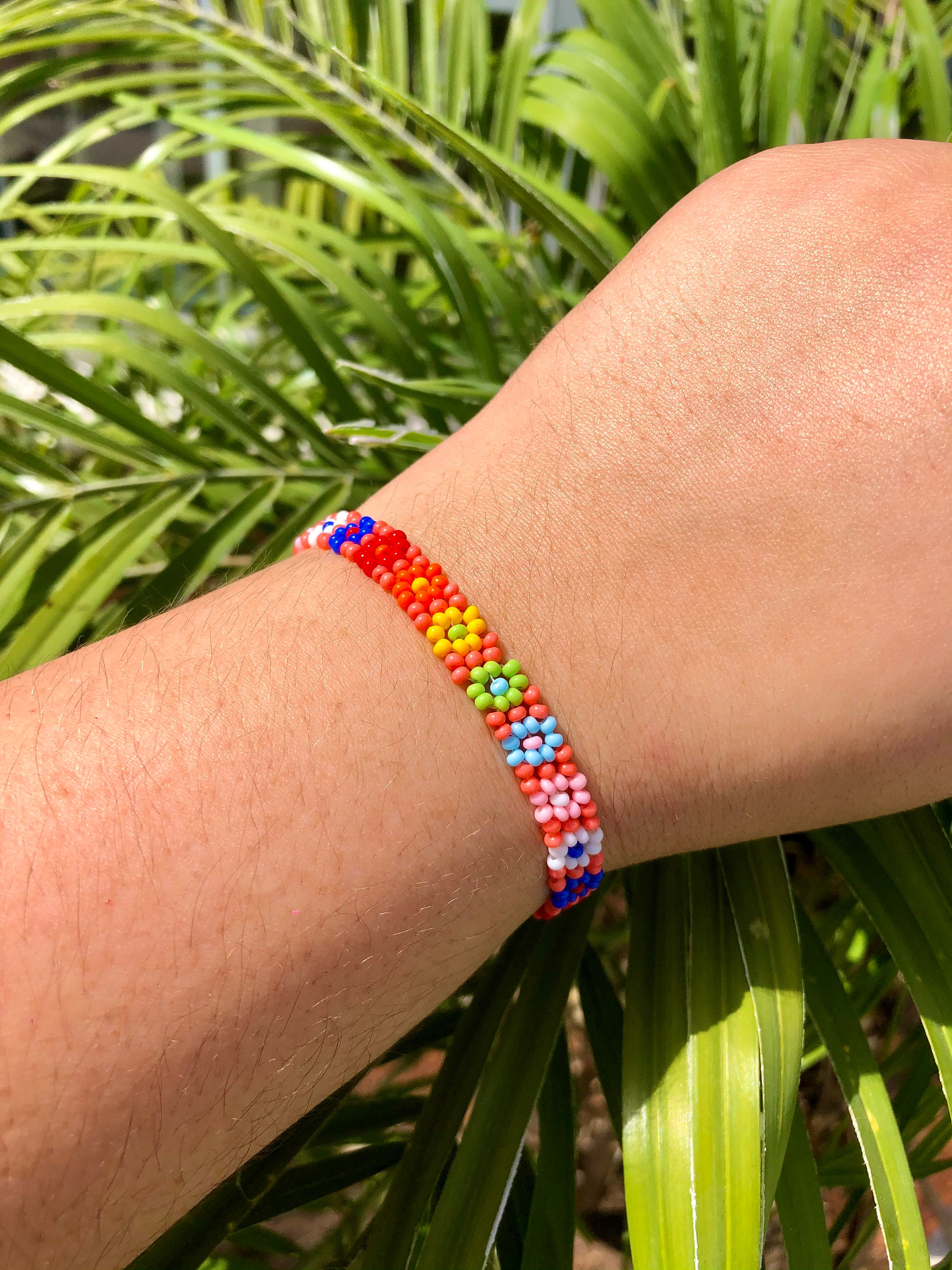 Huichol Bracelet, Mexican Huichol Bracelet, Huichol Flower Bracelet ...
