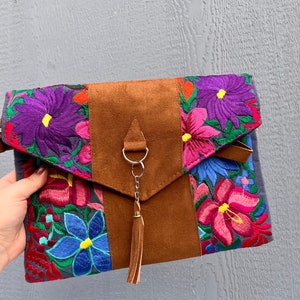 Embroidered Purse, Mexican Embroidered Purse, Bolsa Mexicana Bordada ...