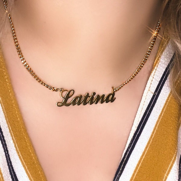 Latina Necklace - Etsy