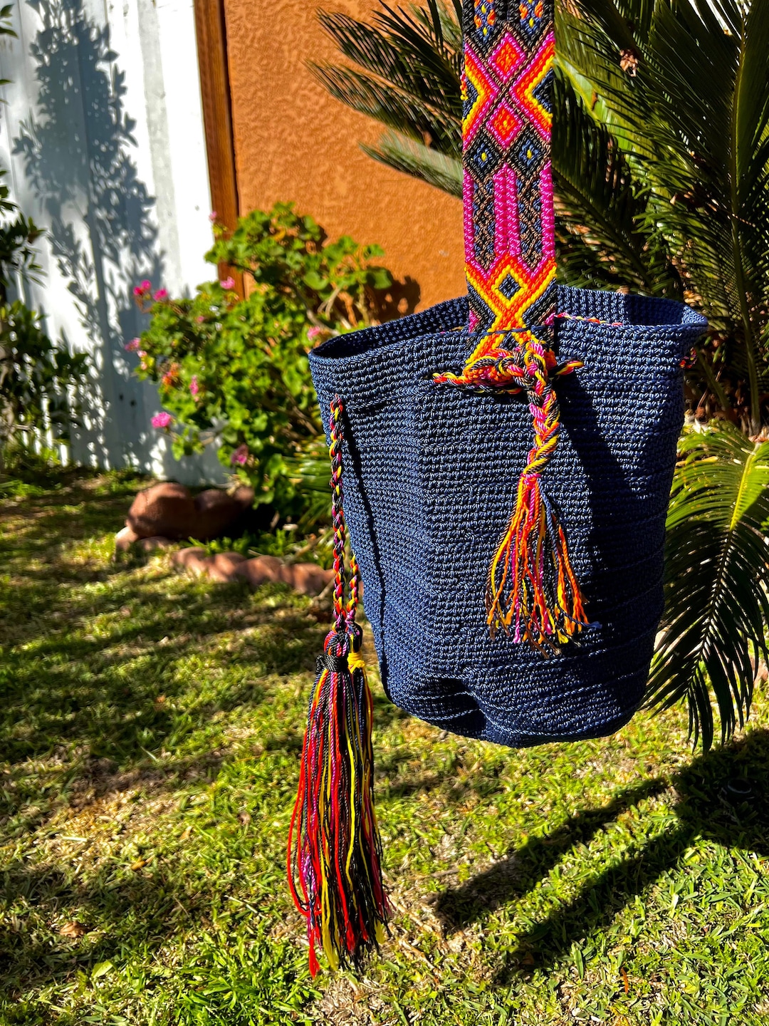 Mexican Morral Purse, Mexican Handwoven Purse, Hand Crotched Bag ...