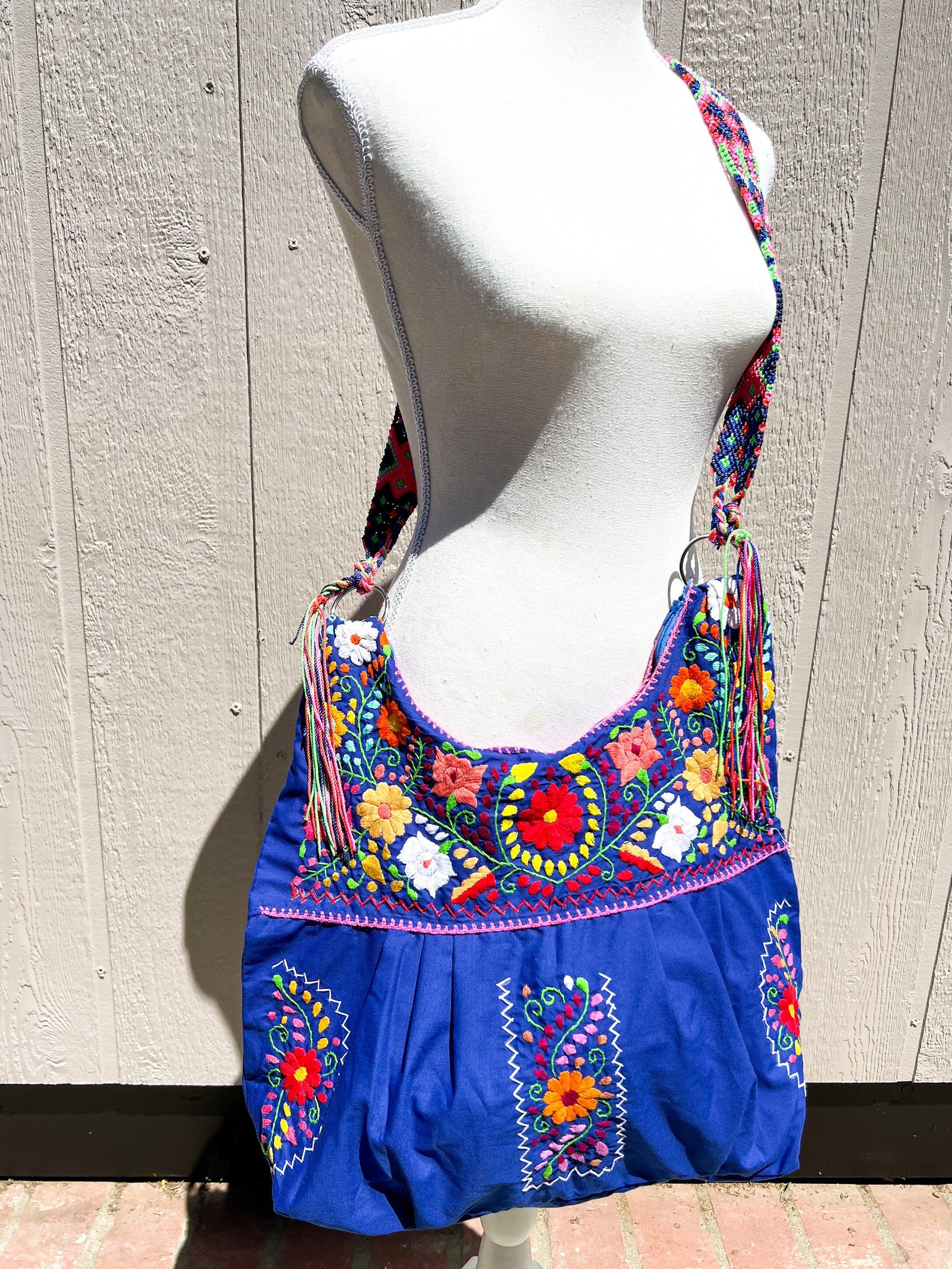 Mexican Embroidered Bag Mexican Floral Purse Mexican Morral - Etsy