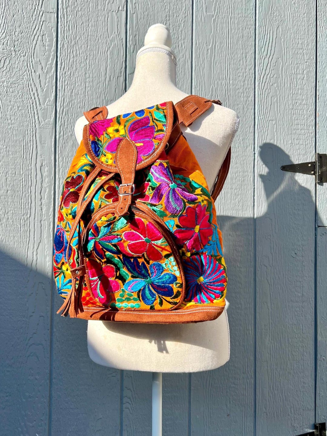 Mexican Backpack, Mexican Embroidered Backpack, Mochila De Mexico ...