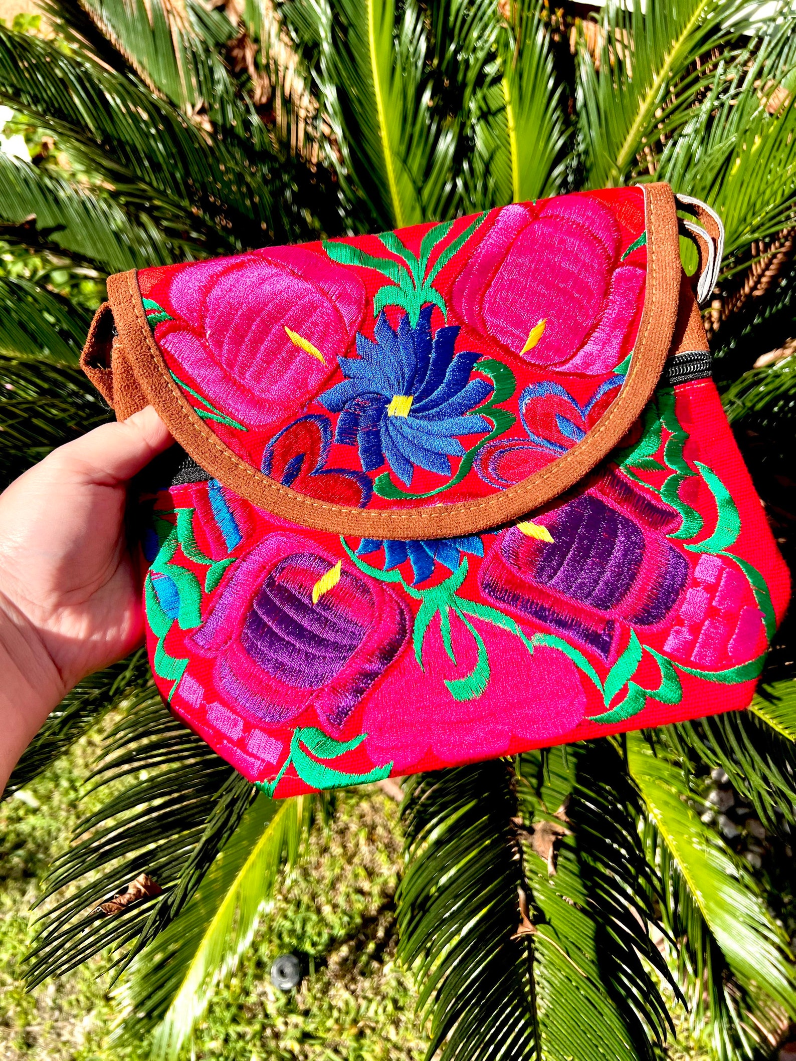 Mexican Embroidered Purse Bolsa Mexicana Mexican Floral - Etsy