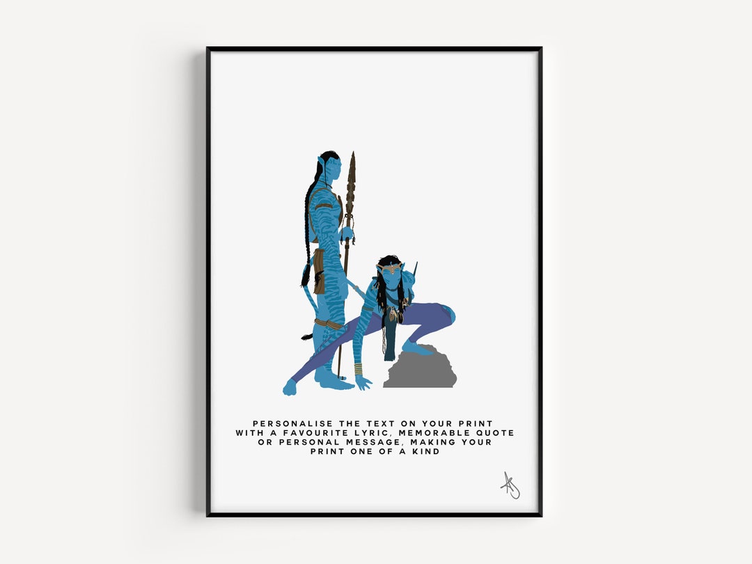 Avatar Inspired Print | Movie, Film, Poster, Wall Art, Way of Water ...
