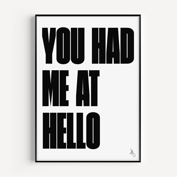 Hello Poster - Etsy UK