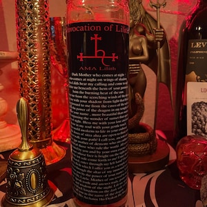 Lilith Invocation Candle - AMA LILITH (fixed) - Etsy